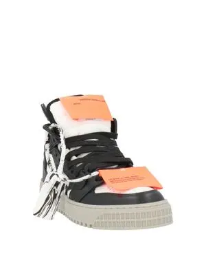 OFF-WHITE™ High-top Leather And Textile Sneakers