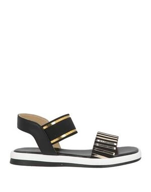 BALDININI Leather And Textile Fibers Sandals - Black