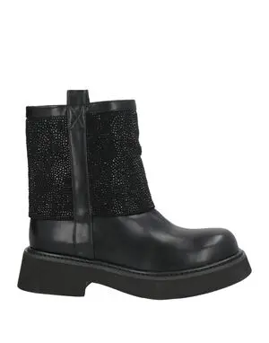 TOSCA BLU Ankle Boots With Crystal Embellishments
