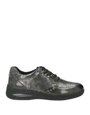STONEFLY Leather And Textile Low-top Sneakers With Stud Embellishments