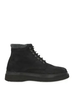 BALDININI Suede And Flannel Lace-up Ankle Boots