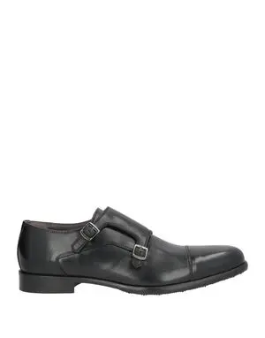 POLLINI Leather Monk Strap Loafers