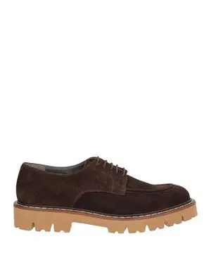 POLLINI Dark Leather Lace-up Shoes