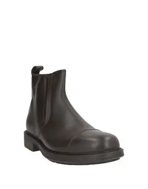 POLLINI Dark Leather Ankle Boots