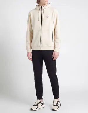 EA7 Sweatshirt With Hood And Zip Closure - White