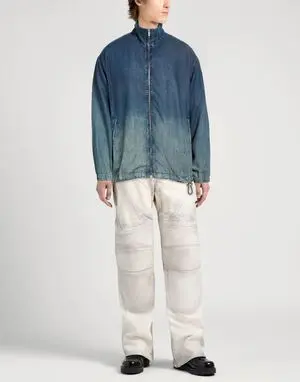 DIESEL® Denim Tie-dye Embroidered Logo Jacket