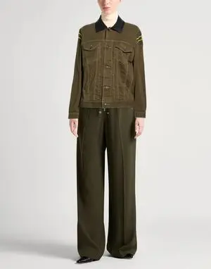 DIESEL® Cotton And Elastane Jacket With Goat Skin Accents