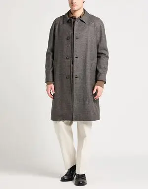 MOORER Virgin Wool Houndstooth Overcoat