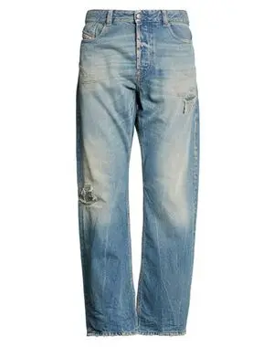 DIESEL® Cotton Straight Leg Jeans - Blue