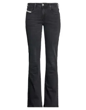DIESEL® Cotton Elastane Flared Jeans - Black