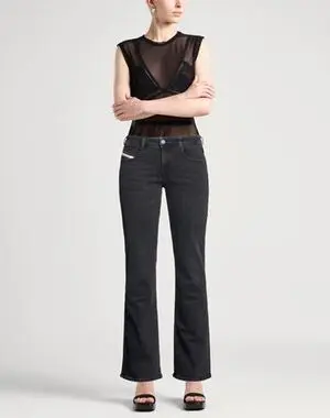 DIESEL® Cotton Elastane Flared Jeans - Black