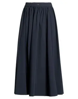 Herno Midi Skirt In Midnight Polyamide And Elastane