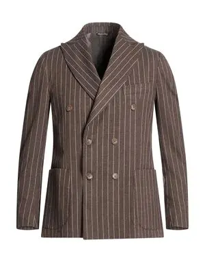 TAKESHY KUROSAWA Double-breasted Striped Blazer