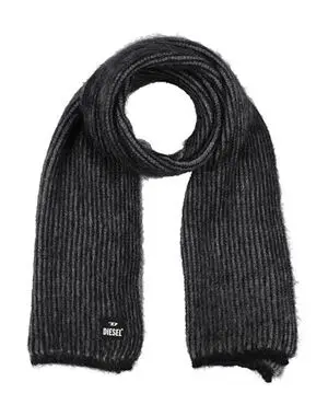 DIESEL® Scarf Mohair Wool, Nylon, Wool - Black