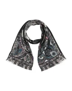 Etro Scarf Wool, Silk - Black