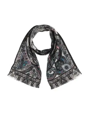 Etro Scarf Wool, Silk - Black