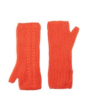 Herno Wool Fingerless Gloves - Orange