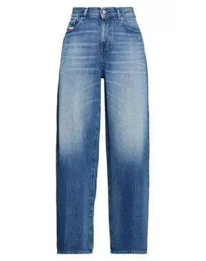 DIESEL® Cotton Wide-leg Jeans - Blue