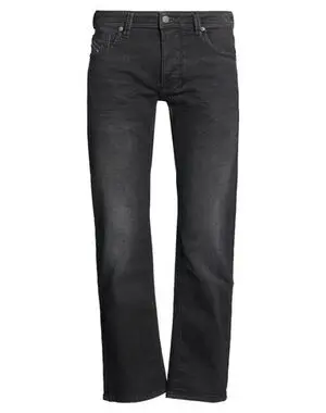 DIESEL® Straight-leg Jeans In Wash Cotton Elastane - Black
