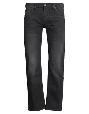DIESEL® Straight-leg Jeans In Wash Cotton Elastane - Black