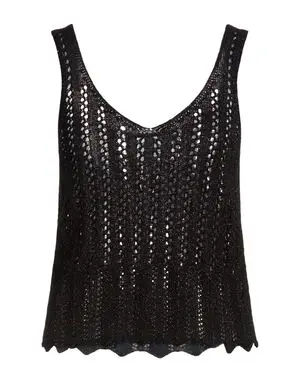 KAOS Viscose And Metallic Fiber Knit Top