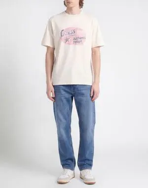 Guess T-shirt Size Cotton - Ivory