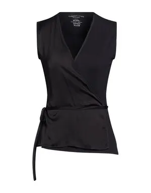 Majestic Filatures Sleeveless Wrap Top With Tie Fastening