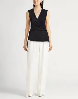 Majestic Filatures Sleeveless Wrap Top With Tie Fastening