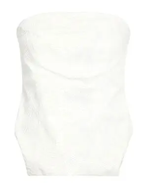 Liviana Conti Strapless Crocodile-print Tube Top