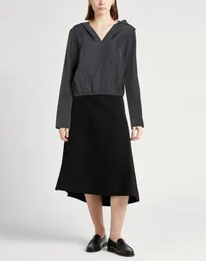 ALYSI Lyocell & Silk Hooded Top