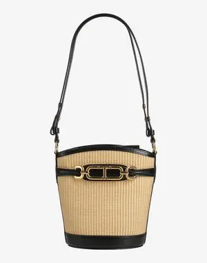 TOM FORD Cow Leather And Raffia Bucket Bag