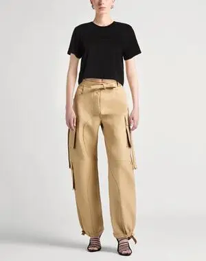 DIESEL® Cotton Cropped T-shirt With Embroidered Logo