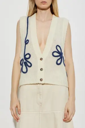 Munthe Nowland Vest With Floral Motif