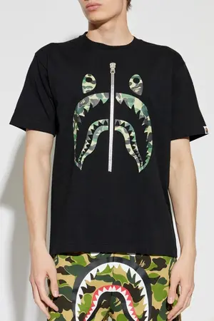 A BATHING APE T-shirt With Print - Black