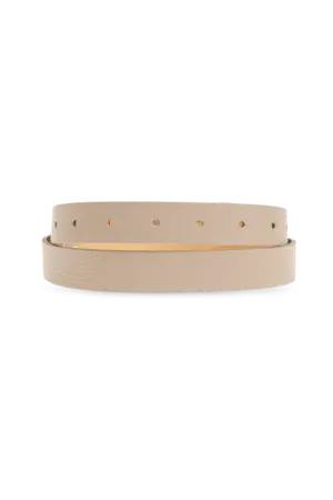 BY MALENE BIRGER Zoilo" Leather Belt - Beige