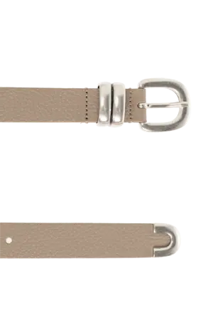 BY MALENE BIRGER Zoilo" Leather Belt - Beige