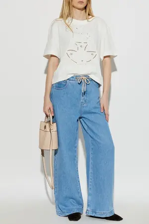 Munthe Obey Wide Leg Jeans
