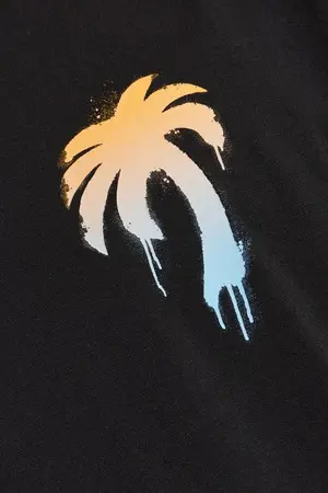Palm Angels T-shirt With Print - Black