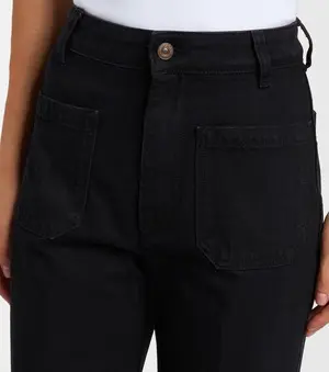 Victoria Beckham Alina Wide-leg Jeans - Black
