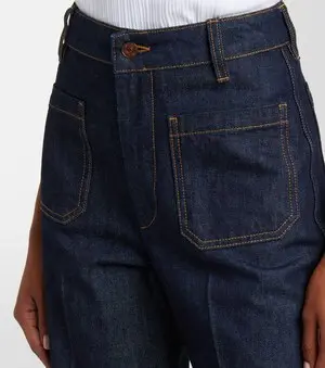 Victoria Beckham Alina Wide-leg Jeans - Blue