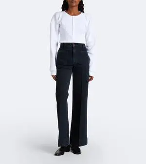 Victoria Beckham Alina Wide-leg Jeans - Blue