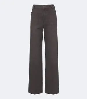 Victoria Beckham Alina Wide-leg Jeans - Grey
