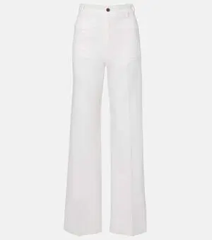 Victoria Beckham Alina Wide-leg Jeans - White