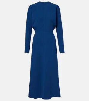 Victoria Beckham Cady Midi Dress - Blue