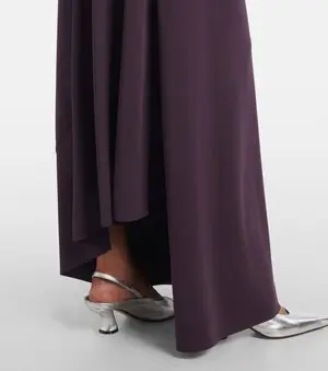 Victoria Beckham Draped Gown - Purple