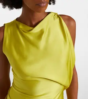 Victoria Beckham Draped Gown - Yellow