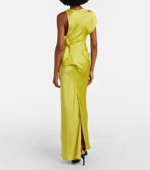 Victoria Beckham Draped Gown - Yellow
