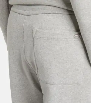 Victoria Beckham Jules Cotton Jersey Sweatpants - Grey