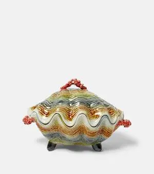 BORDALLO PINHEIRO Oyster Earthenware Tureen - Multicoloured