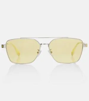 Fendi Sky Rectangular Sunglasses - Yellow